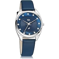 Fastrack Vyb Quartz Analog Pink Dial Pink Genuine Leather Strap Watch ...