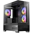 Antec CX500M RGB MicroATX Tempered Glass Black PC Gaming Case: Amazon ...