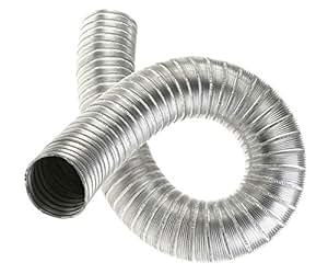 Aluminium Flexible Hose 90mm / 3.55" Alloy Air Ducting Pipe Extractor ...