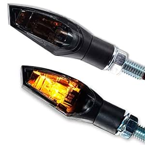 Halogen Mini Blinker Nova Motorradblinker schwarz smoke getönt ...