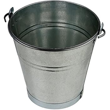 Zinkeimer Blecheimer verzinkt 15 Liter mit Bodenring Wassereimer ...