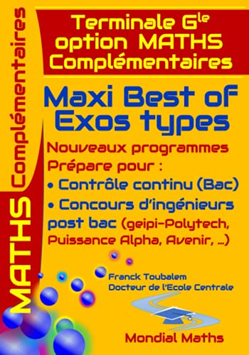 Amazon.fr - Terminale Générale option MATHS COMPLEMENTAIRES ; Maxi Best ...