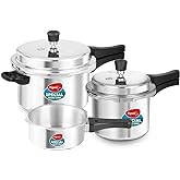 Buy Impex Aluminium Pressure Cooker Combo With Outer Lid Induction And ...