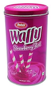 Dukes Waffy Rolls, Strawberry, 300g: Amazon.in: Grocery & Gourmet Foods