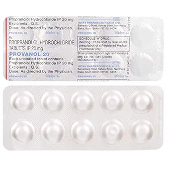 Provanol 20 - Strip of 10 Tablets : Amazon.in: Health & Personal Care