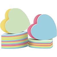 Sticky Notes Heart Shaped - 10 Pads 76x76mm Self Stick Post Memo Cute ...