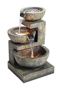Medium Granite Three Bowl Water Feature: Amazon.co.uk: Garden & Outdoors