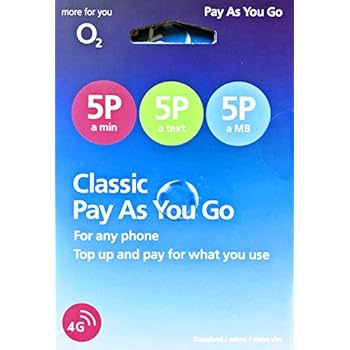 O2 Pay As You Go Sim Card: Amazon.co.uk: Electronics