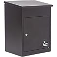 Wall Mounted Smart Parcel Drop Box Black for Secure Multiple Internet ...