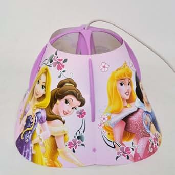 Disney Princess Children's Pendant Ceiling Light Fitting with Lamp ...