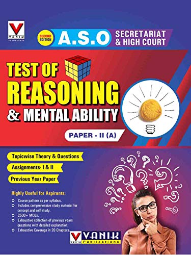 Buy ASO - TEST OF REASONING & MENTAL ABILITY Book Online at Low Prices ...