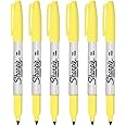 6 x Sharpie Permanent Marker Pens | Marks on Most Surfaces: Paper ...