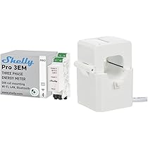 Shelly Pro 3 EM (120A) WiFi & Bluetooth Smart Energy Monitoring 3-Phase ...
