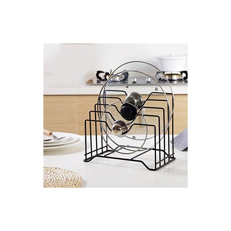 LEISURE TIME Küche Deckel-Halterung, Geschirr Organizer Regal Backblech ...