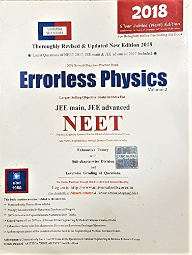 Buy Universal Errorless Physics - Vol - 2 Only for JEE and NEET Book ...