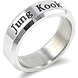 Buy Yellow Chimes Rings for Men BTS Rings Stainless Steel Silver Ring ...