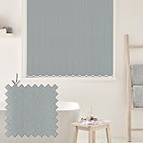 Vertical Blinds - Made to Measure - 89mm - Complete Blind - Dolphin Fabric- GREY (Up To 150cm ...