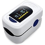 Pulse Oximeter Fingertip, HOMIEE Blood Oxygen Saturation Monitor SpO2 ...