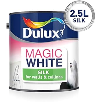 Dulux Magic White Matt Paint for Walls Emulsion, 5 L - Pure Brilliant ...