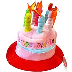 Happy Birthday Hat With Candles - Blue: Amazon.co.uk: Toys & Games