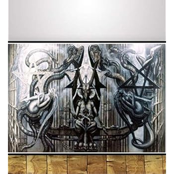 Poster Und Drucke Hr Giger Li Ii Alien Horror Kunstwerk Retro Malerei ...