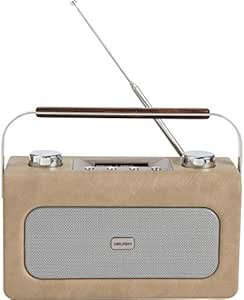 Bush Leather Retro DAB Portable Radio: Amazon.co.uk: Electronics