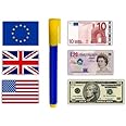 QTY 2 Money Note Detector Pen Forged Note Tester Pen Banknote Fake Pen ...