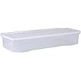 Wham Pack 3 Crystal 55L Stackable Plastic Storage Box & Lid Clear ...