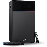 AKAI UltraBoom-100 Bluetooth Party Speaker 100 Watts|High Bass Sound|Wireless Mic Karaoke System ...