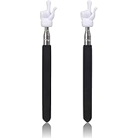 2pcs Teachers Pointer Stick, Telescopic Teachers Pointer for Classroom Presentation Whiteboard ...