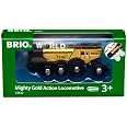 BRIO World Mighty Gold Action Locomotive Battery Powered Toy Train for ...