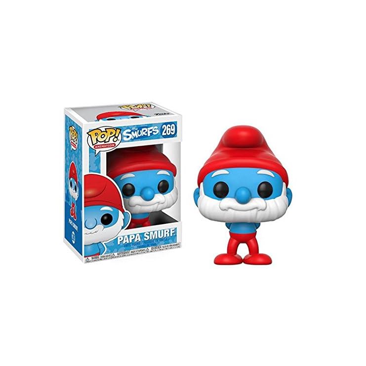 Funko POP The Smurfs: Papa Smurf + Brainy SmurfStylized Vinyl Figure ...