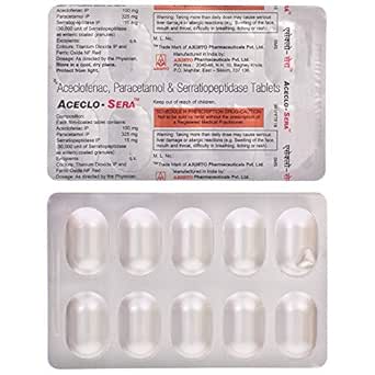 Aceclo Sera - Strip of 10 Tablets : Amazon.in: Health & Personal Care