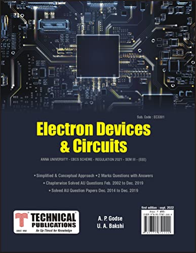 Amazon.in: Buy Electron Devices and Circuits for BE Anna University ...