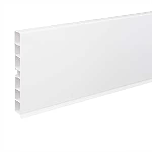 PVC kitchen kickboard plinth 100mm 1500mm colour: white gloss: Amazon ...