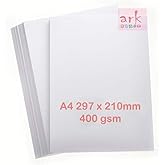 A4 White 400gsm Premium Super Thick Printing Card (100 Sheets) (1) (1 ...