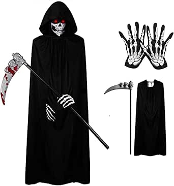 Halloween Grim Reaper Cape, Halloween Cosplay Costume, Halloween ...
