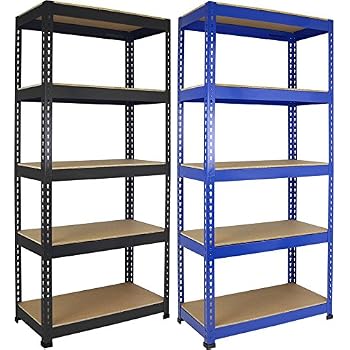 ELEPHANT® 80CM WIDE HEAVY DUTY GREY METAL WAREHOUSE RACKING GARAGE ...
