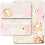 20-pc. Complete Motif Letter Paper-Set Peach Blossoms 10 Sheets of ...