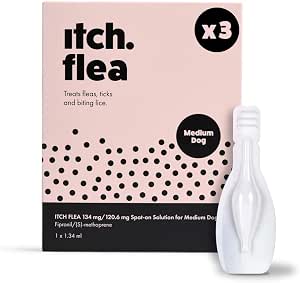 Itch | Flea Treatment Spot-On Solution for Medium Sized Dogs | Kills ...