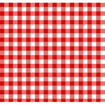 Red & White Gingham ¼" Check Fabric - Sold by the Metre - Free P&P ...