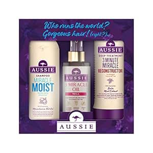 Aussie Winter Hair Care Gift Set: Shampoo and Conditioner Set with ...