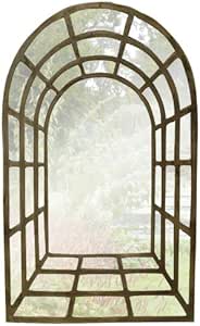 Gothic Arch Outdoor Stone Effect Perspective Mirror - Large : Amazon.co ...