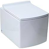 JAQUAR Continental Range Rimless Wall Mount Water Closet/Toilet Bowl ...