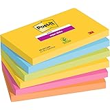 Post-it Notes Super Sticky, Couleurs Carnival, 76 mm x 76 mm, 90 ...