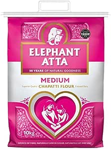 Elephant Atta Medium Chapatti Flour Atta | Medium Atta Flour | (10kg ...