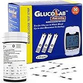 K-life Glucolab blood Glucose Sugar Testing 50 Strips : Amazon.in ...