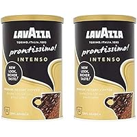Lavazza Prontissimo Intenso Premium Instant Coffee Tin 95g (Pack of 2 ...