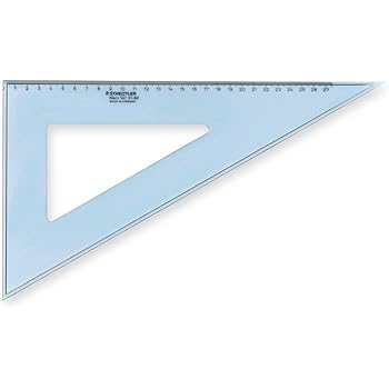 Large Triangle Ruler Square Set, 30/ 60 and 45/ 90 Degrees, Set of 2 ...