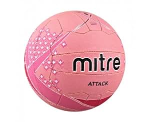 Mitre Attack Training Netball - Light Pink/Pink/White, Size 4: Amazon ...